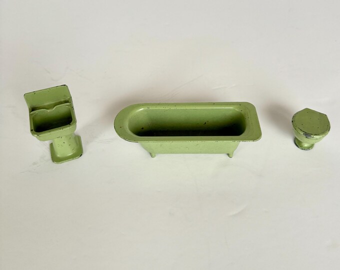 Vintage Dolls House Bathroom Fairylite Metal Furniture 1:16 - Etsy