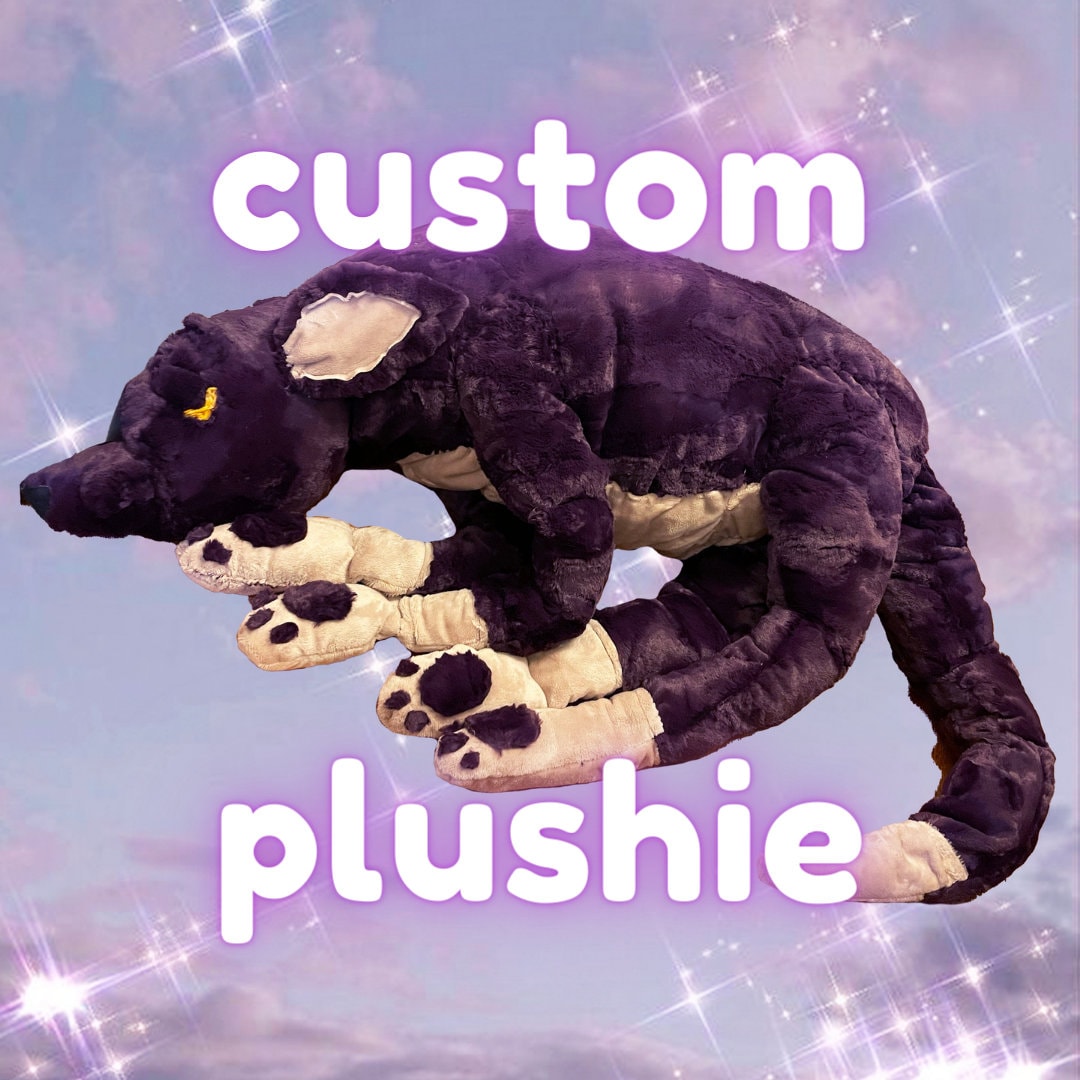 CUSTOM Large Plushie / Pillow, OC Characters, Animals, People Handmade ...