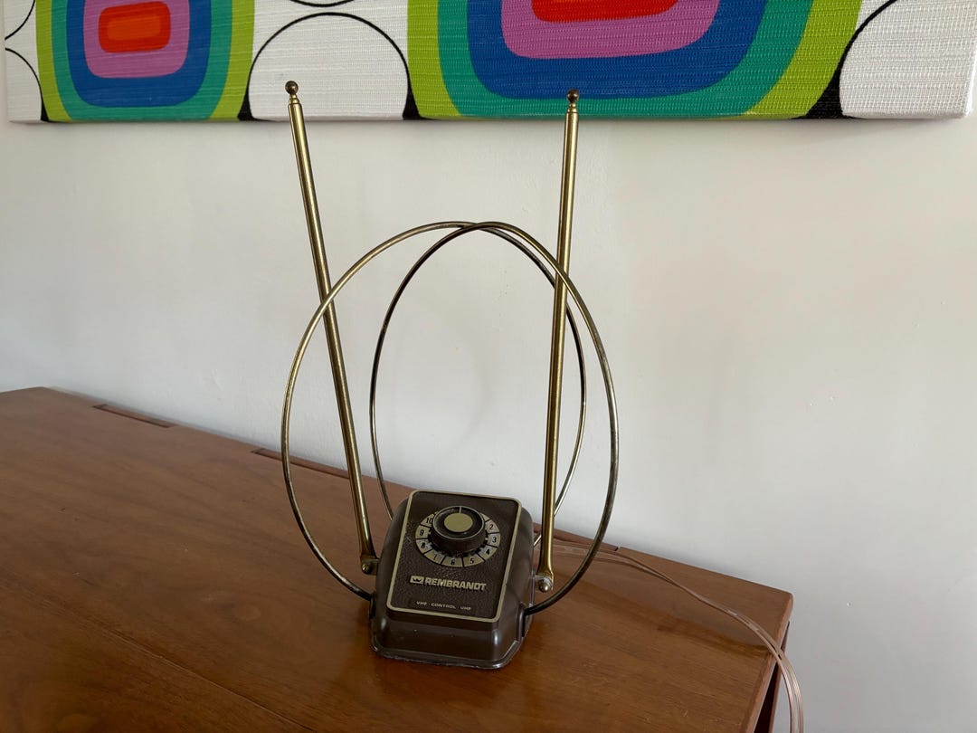 Vintage VHF-UHF TV Television Antenna Rabbit Ears - Etsy