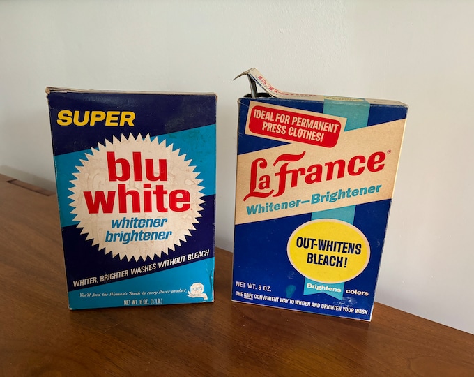 Vintage Laundry Bluing Whitening Lafrance Purex Bluwhite Empty Boxes - Etsy