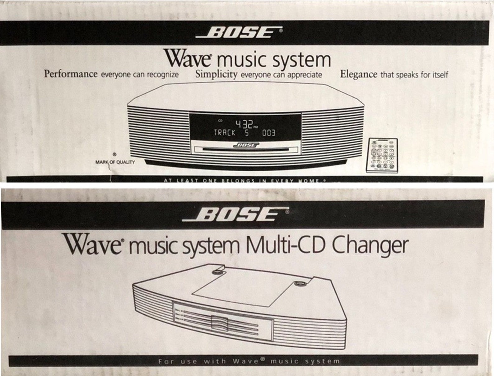 Brand New Vintage Bose Wave Music System and Multi-cd Changer CD Player ...