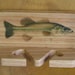 Oak Wall Mount Fishing Rod Rack - Etsy