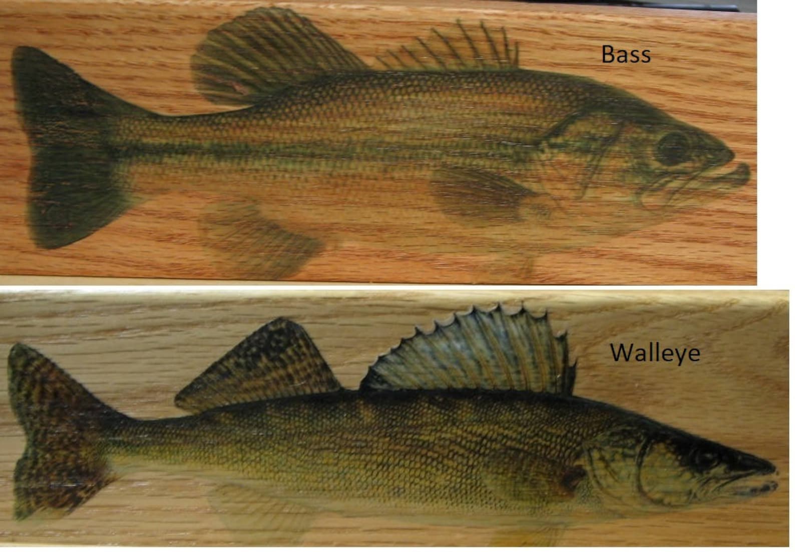 Oak Wall Mount Fishing Rod Rack - Etsy Canada