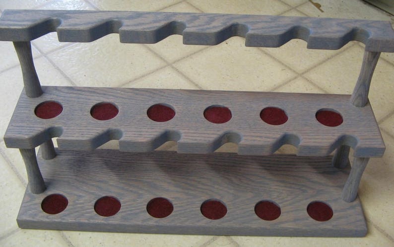 Solid Oak Pipe Display Stand - Etsy