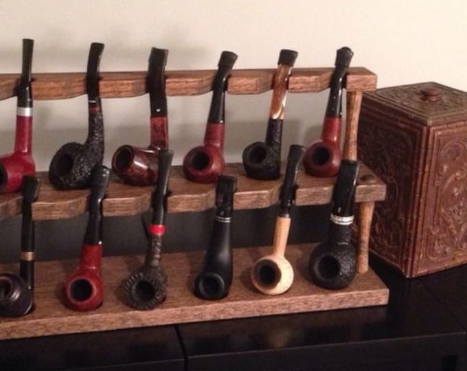 Solid Oak Pipe Display Stand - Etsy