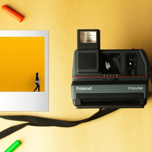 Vintage 70s Rainbow Striped Polaroid Land Instant Film Camera | Etsy
