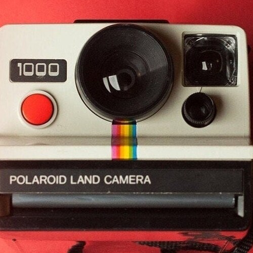 Vintage Polaroid Onestep SX-70 White Rainbow Stripe Instant - Etsy