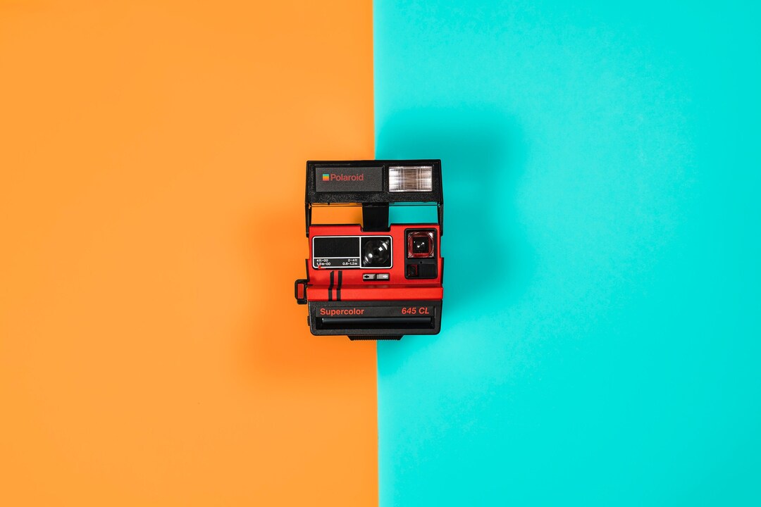Polaroid 645 CL, Polaroid 600 Type, Polaroid Red Stripes, Vintage ...