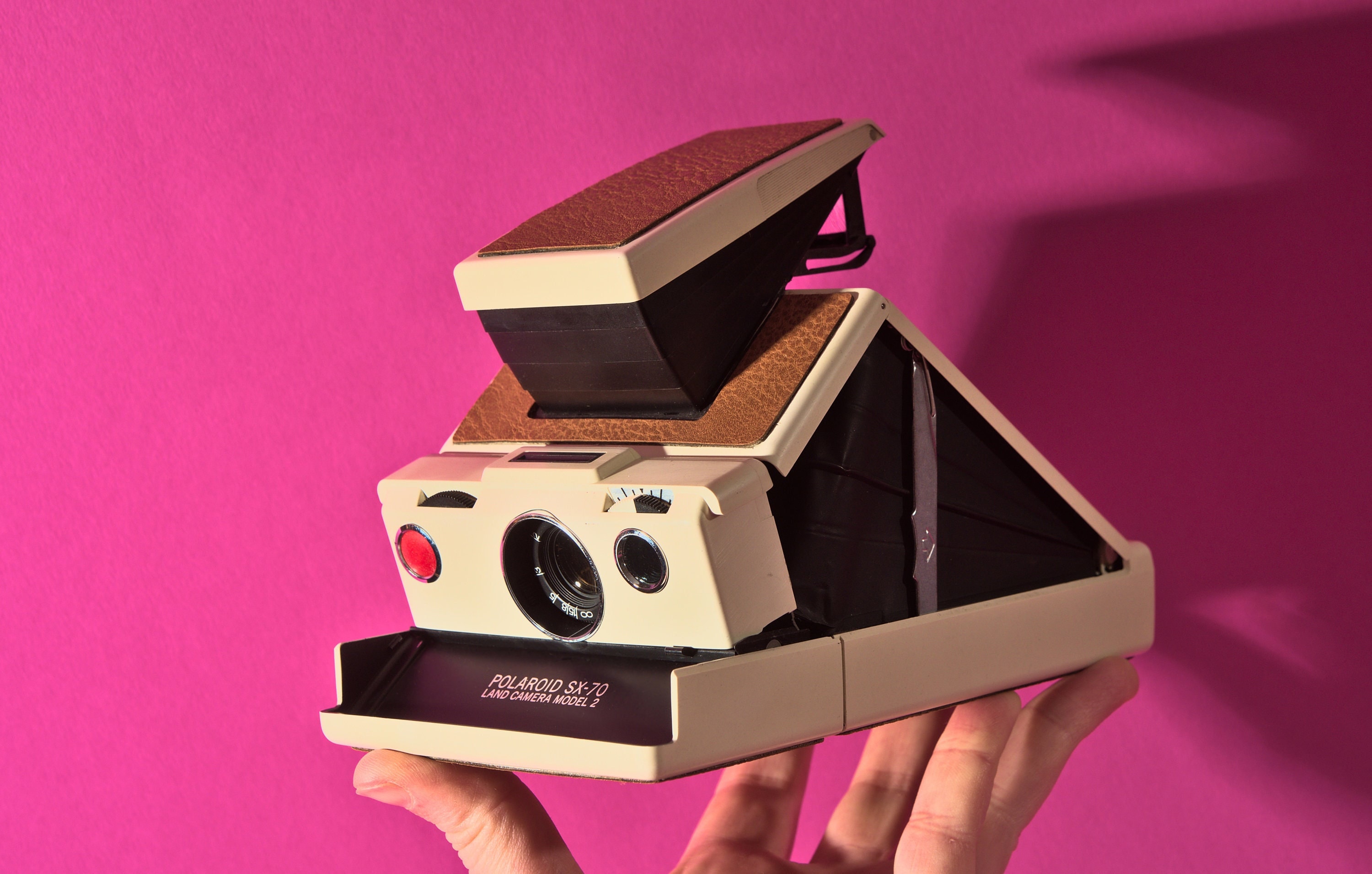 Vintage Pink Polaroid Camera