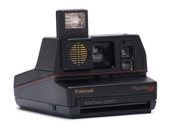 Vintage Polaroid Instant Camera Impulse With Flash Compact Single Shot ...