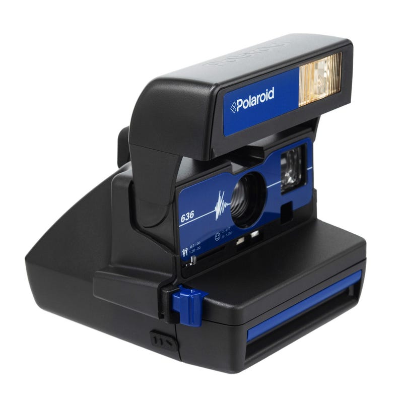 Vintage Polaroid Blue Pulse 636 Instant Camera - Polaroid 600 Film ...