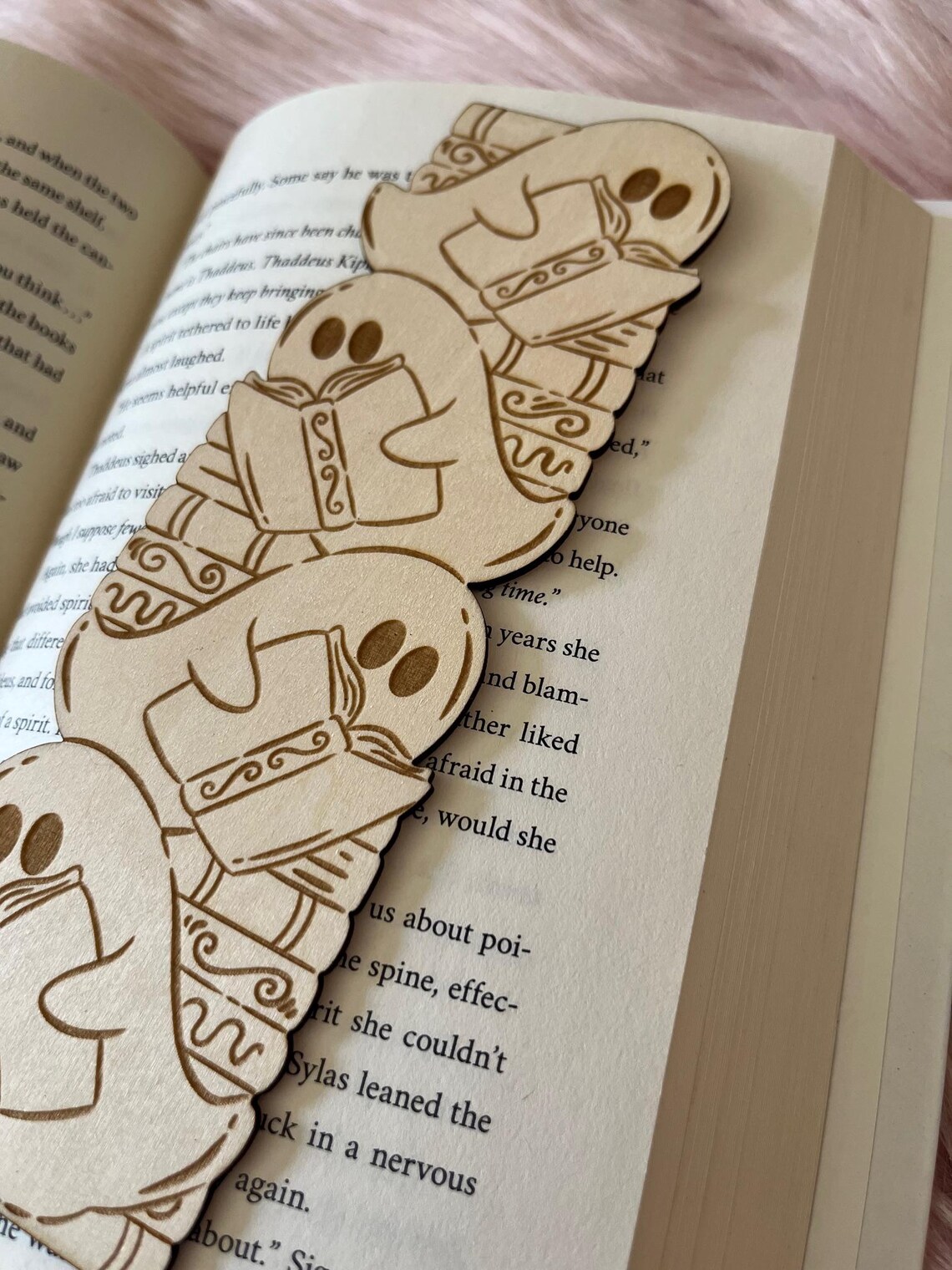 Ghost Wood Bookmark| Spooky Bookmark| Book Lover Gifts| Unique ...