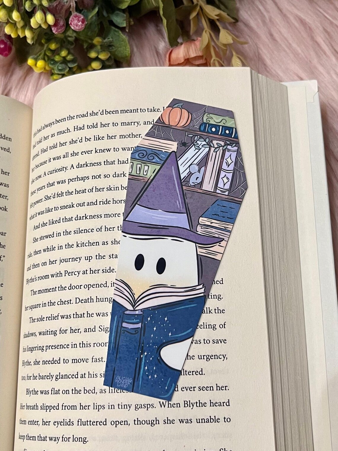 Spooky Ghost Bookmark | Halloween Bookmark | Spooky Decor| Halloween ...