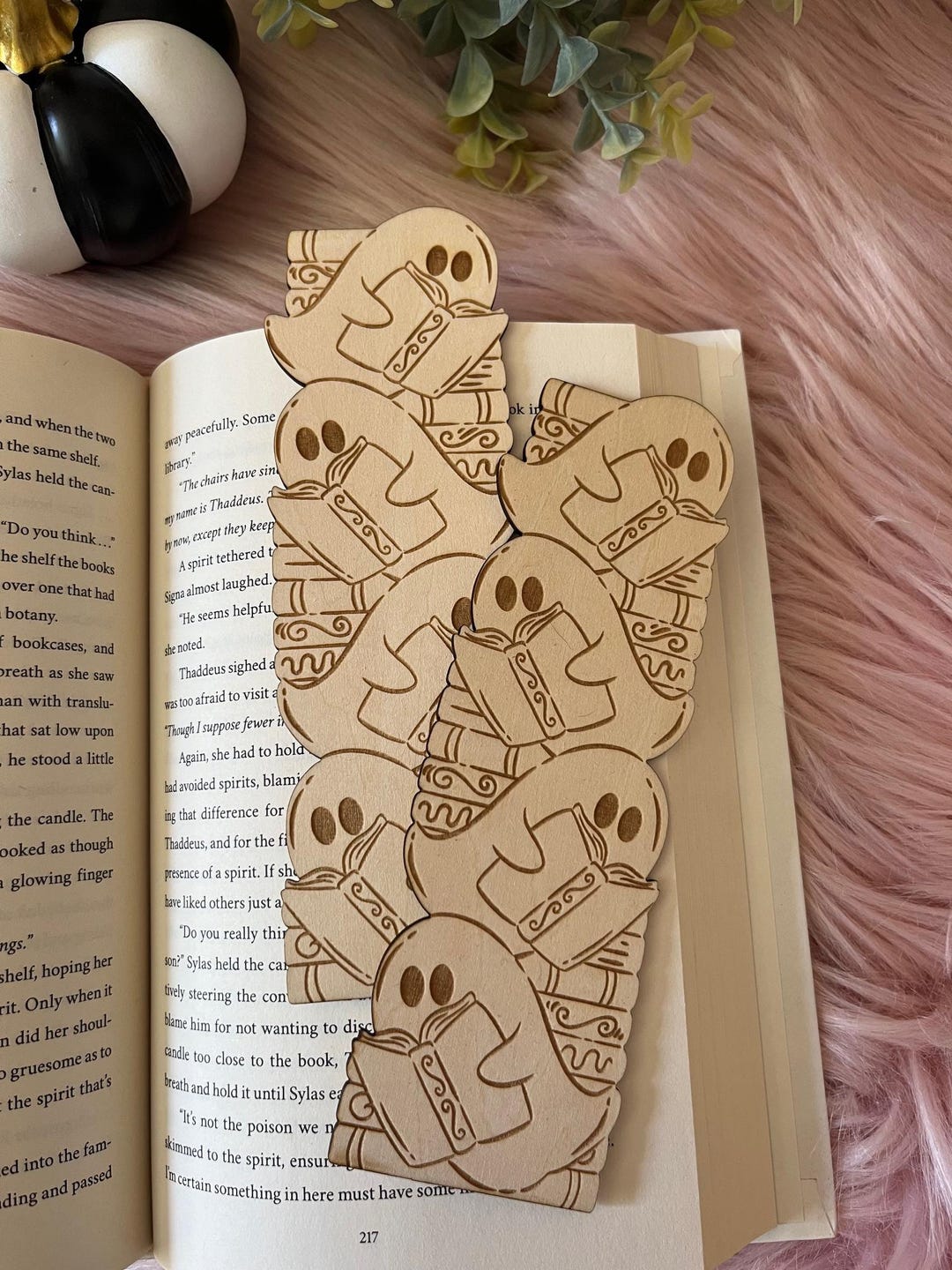 Ghost Wood Bookmark| Spooky Bookmark| Book Lover Gifts| Unique ...