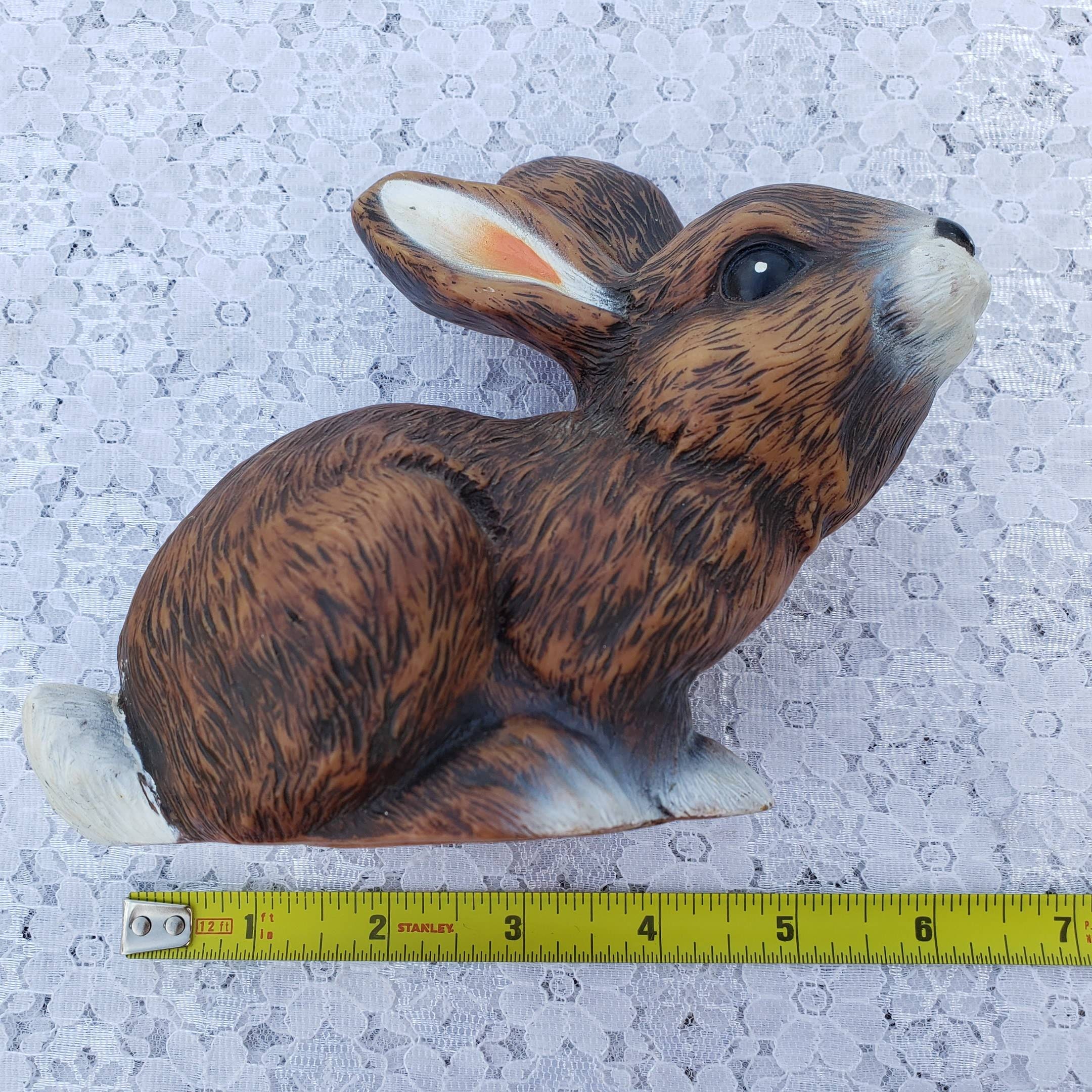 Two Vintage Bunny Rabbits Figurines Plastic Easter Decor | Etsy New Zealand