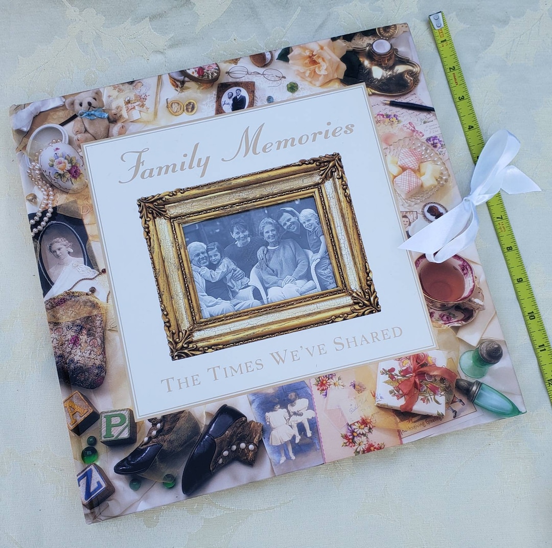 Vintage Memory Photo Album Book, Family Memories the Times We've Shared ...