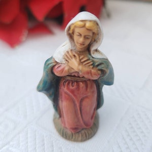 Miniature Small Virgin Mary, 1-7/8 Inch Figurine Polymer Plastic ...