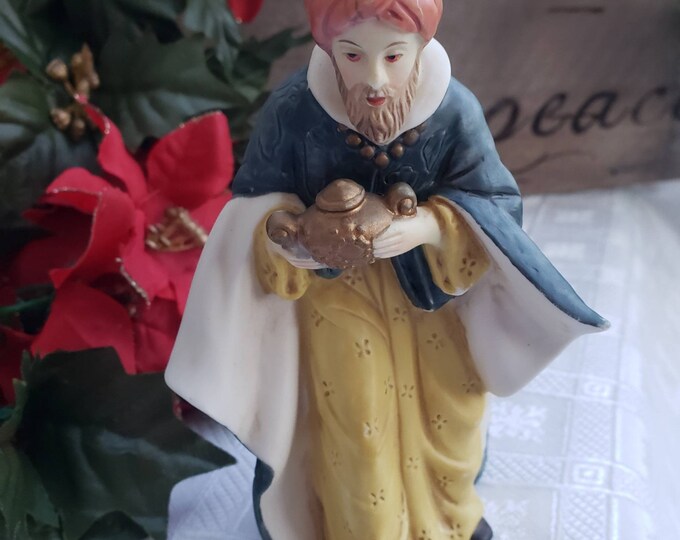 Wise Man King Magi Ceramic 5.5 Inch Figurine, Wiseman Nativity Set ...