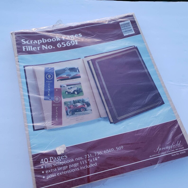 Scrapbook Filler Paper by Springfield 40 Blank Pages 80 Back - Etsy