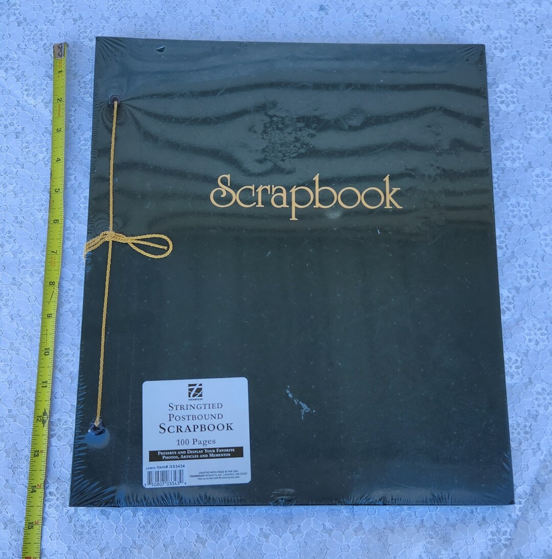 Jumbo Scrapbook With Cord Tie 50 Sheets Dark Green OR Navy - Etsy