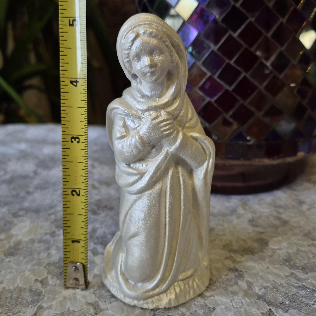 Mary Figurine Cream Ivory Nativity Scene Replacement Piece, Ceramic ...