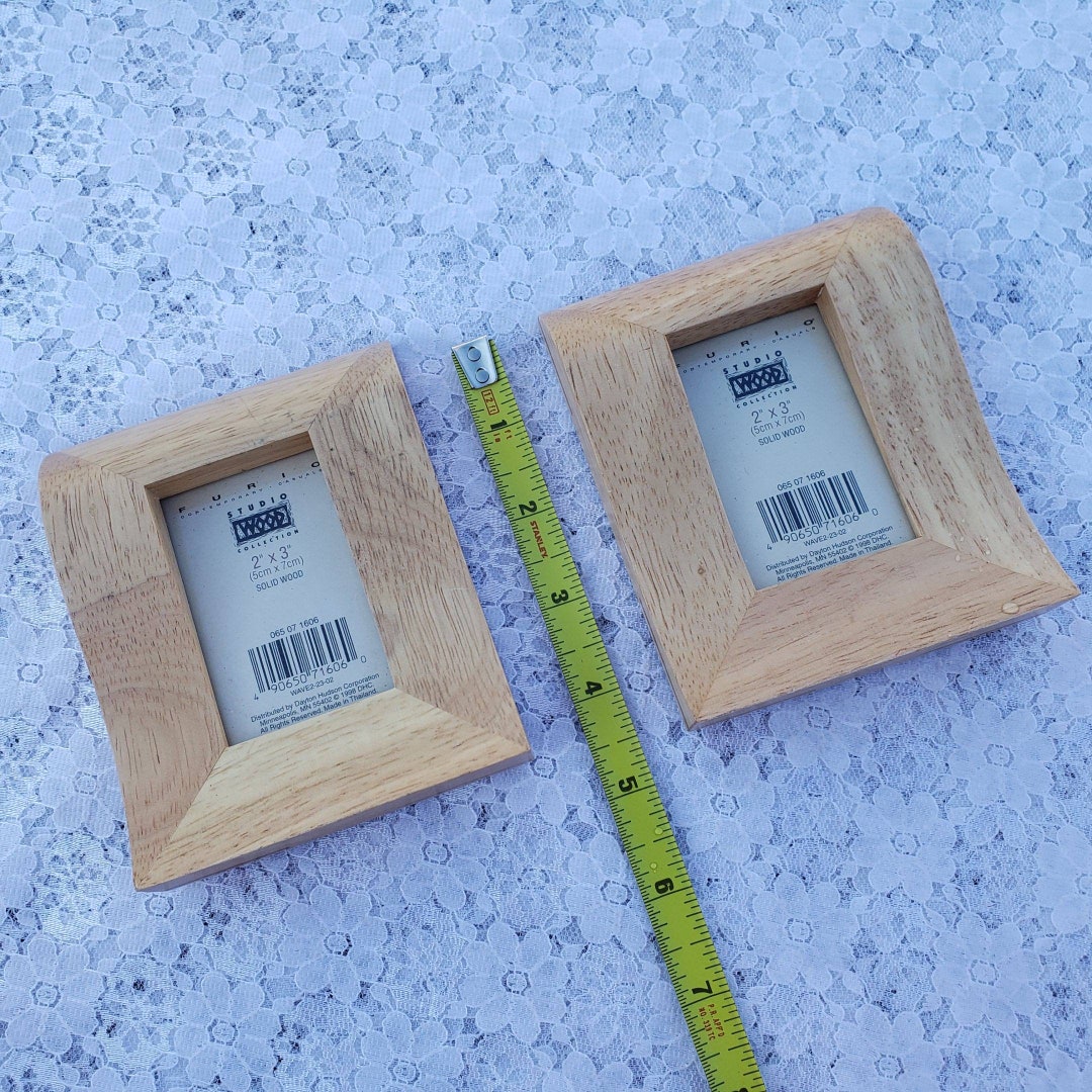Wallet Sized Curved Wooden Desk Frames by Furio Dayton Hudson 1998 ...