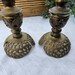 Ornate Brass Lamp Bases, Can Use as Candlesticks Home Accents, Set of ...