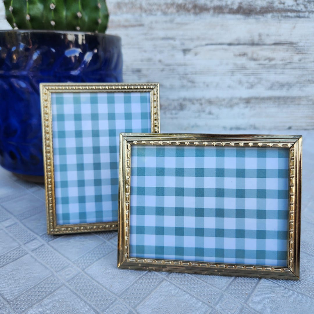 Set of 2 Vintage Wallet Size Picture Frames by Magee or Intercraft With ...