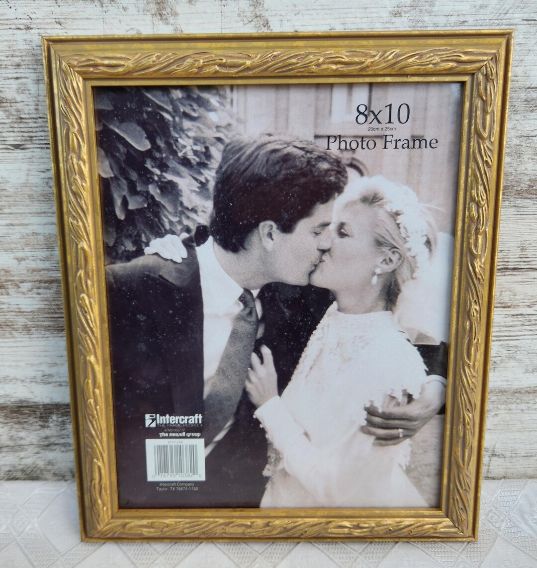 Vintage Gold Wooden 1994 Picture Frame Ornate Floral by Intercraft 8 X ...