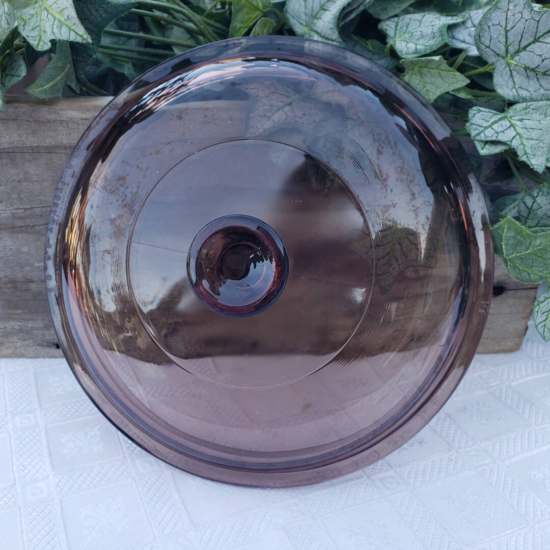 Pyrex Visions Amber Cookware Glass Lid for Round Casserole Dish #26 V ...
