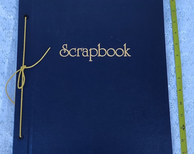 Jumbo Scrapbook With Cord Tie, 50 Sheets, Navy Blue, Picture Photograph ...