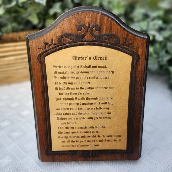 Dieter's Creed Poem Wall Decor Hanging - Etsy
