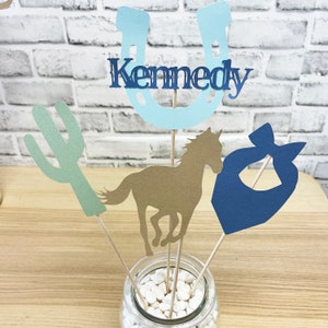 First Rodeo Birthday Decor First Rodeo Centerpiece Custom Party Decor ...