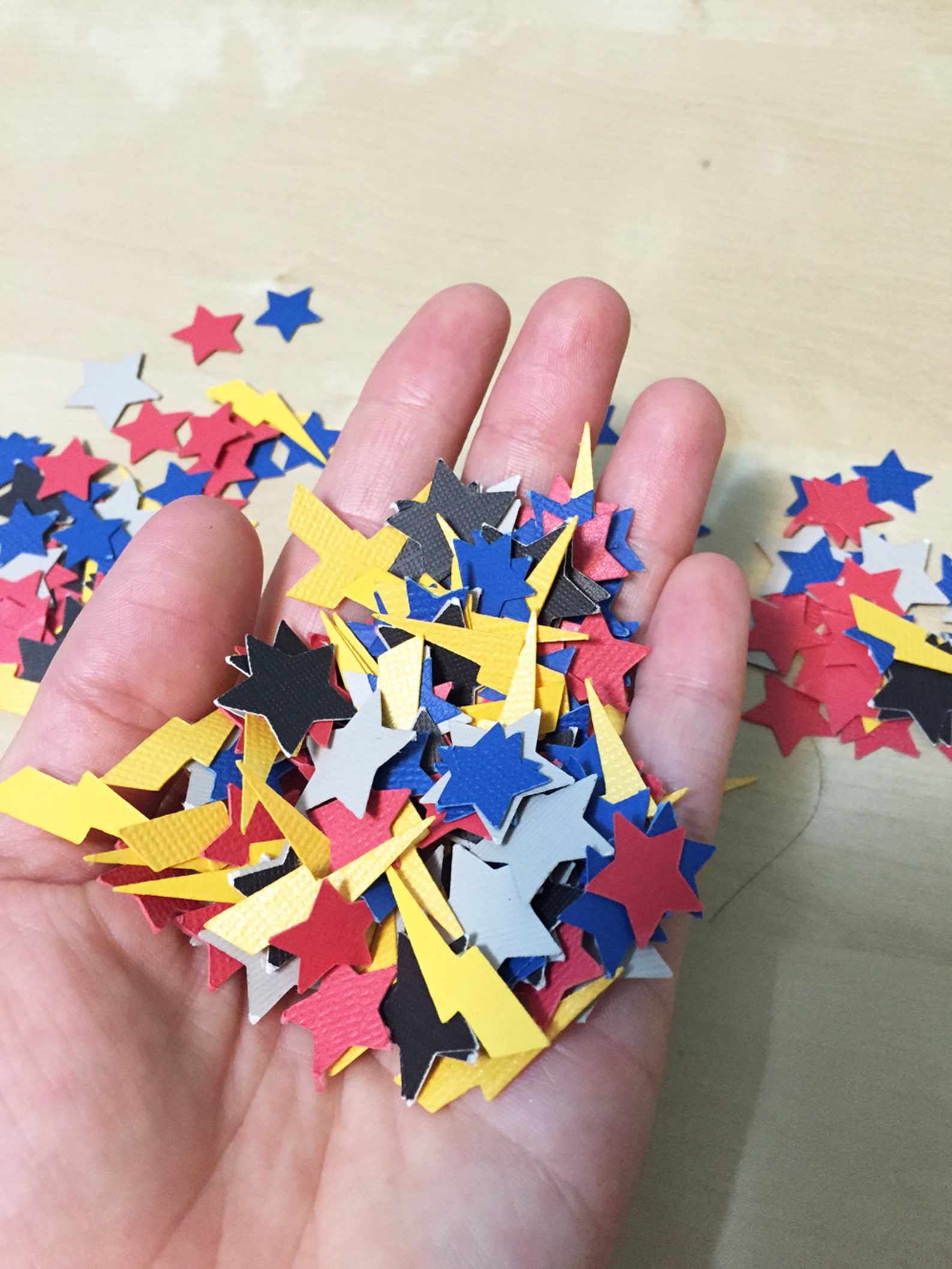 Super Hero Confetti Kid Super Hero Birthday Party Birthday - Etsy