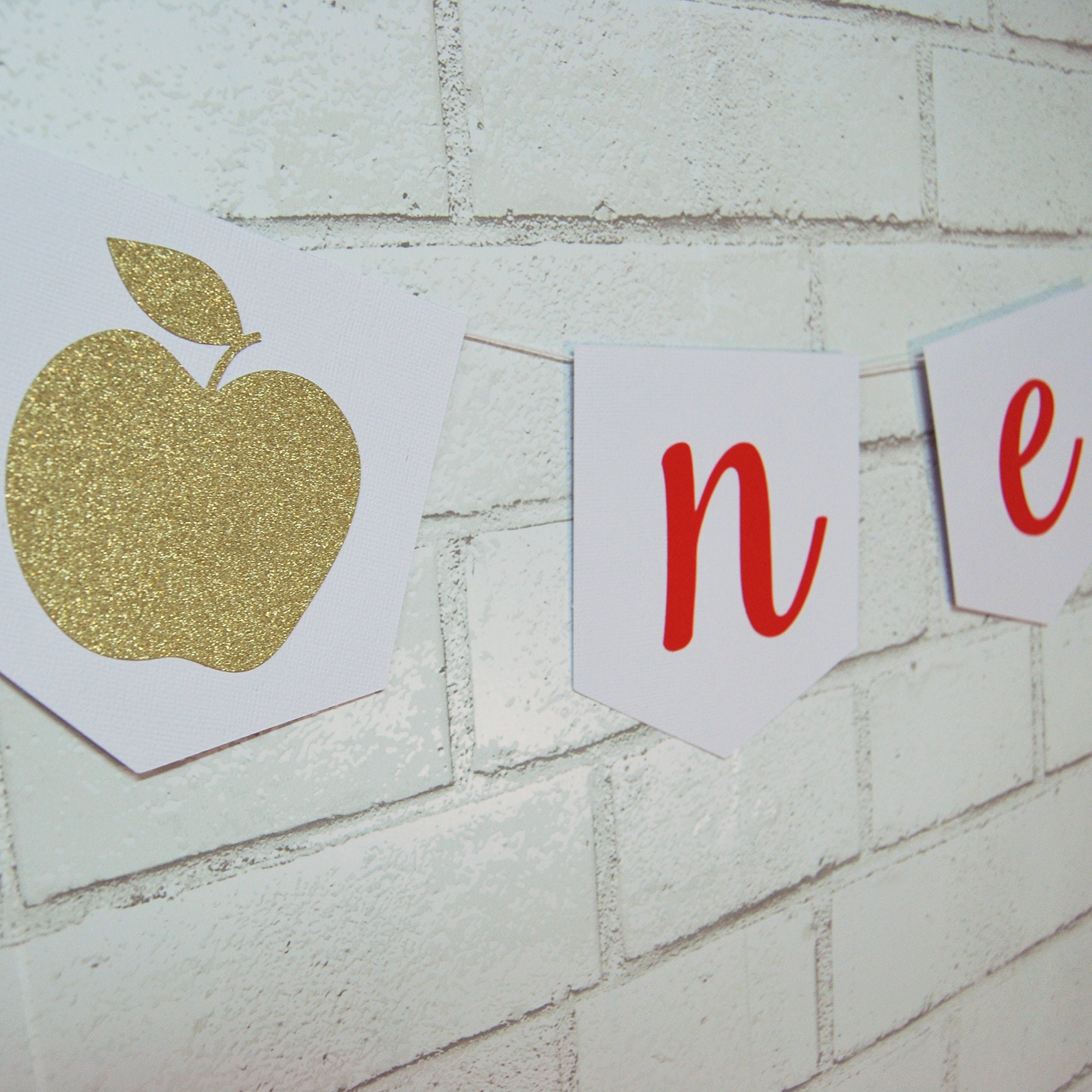 Apple High Chair Banner, Apple ONE Banner, Apple First Birthday, Apple ...