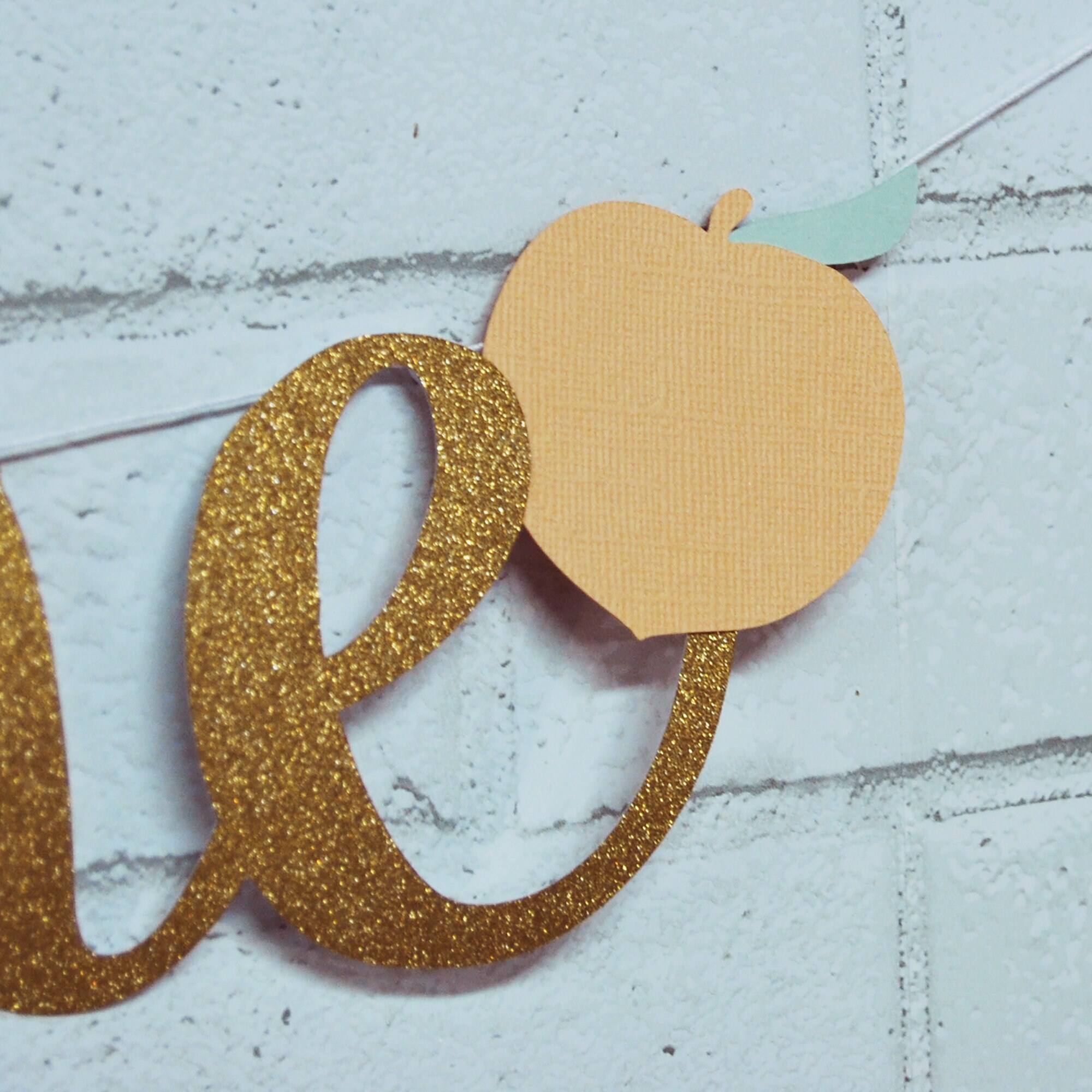 Peach Highchair Banner, Peach First Birthday Banner, One Sweet Peach ...