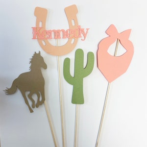 First Rodeo Birthday Decor First Rodeo Centerpiece Custom Party Decor ...