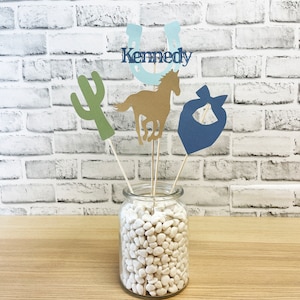 First Rodeo Birthday Decor First Rodeo Centerpiece Custom Party Decor ...