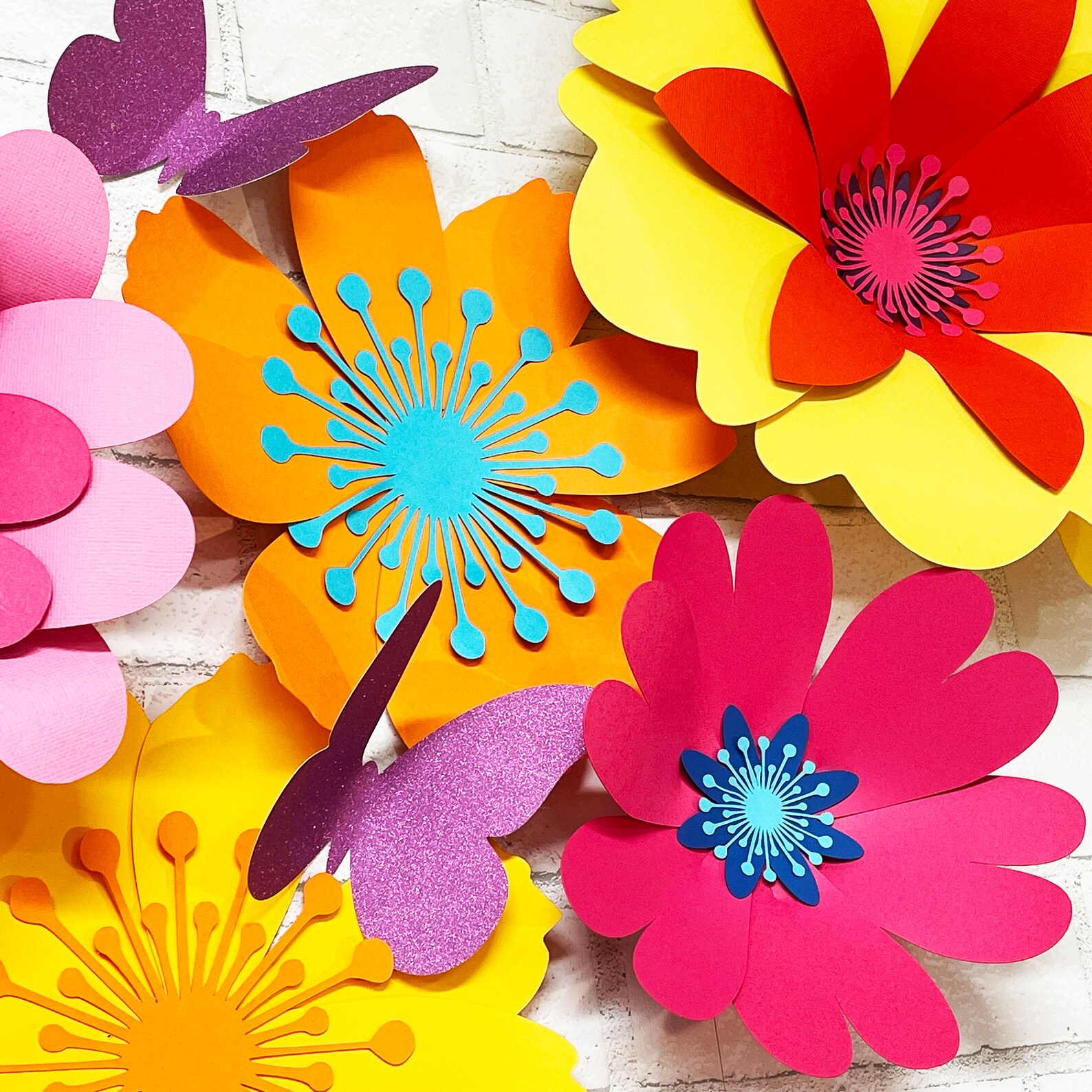 Fiesta Flower Backdrop Fiesta Flower Wall Decoration Flower - Etsy
