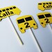 Wheels on the Bus Cupcake Toppers Custom Parties by Party at - Etsy