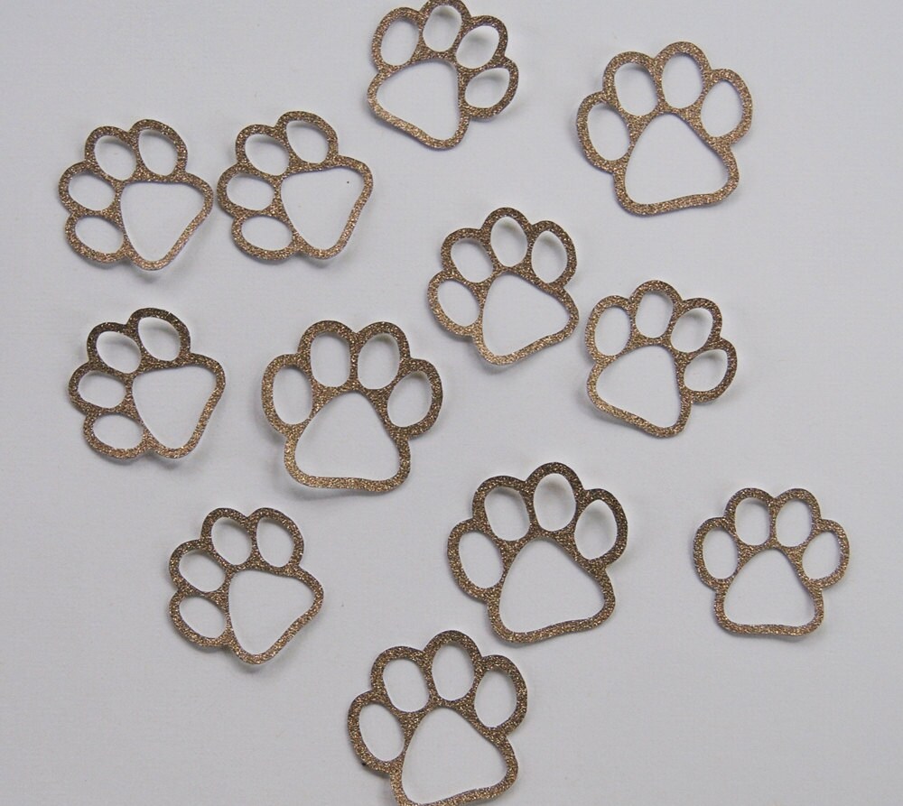 Paw Print Confetti Dog Paw Confetti Custom Parties by Partyatyourdoor ...