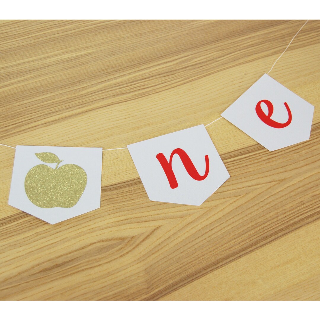 Apple High Chair Banner, Apple ONE Banner, Apple First Birthday, Apple ...