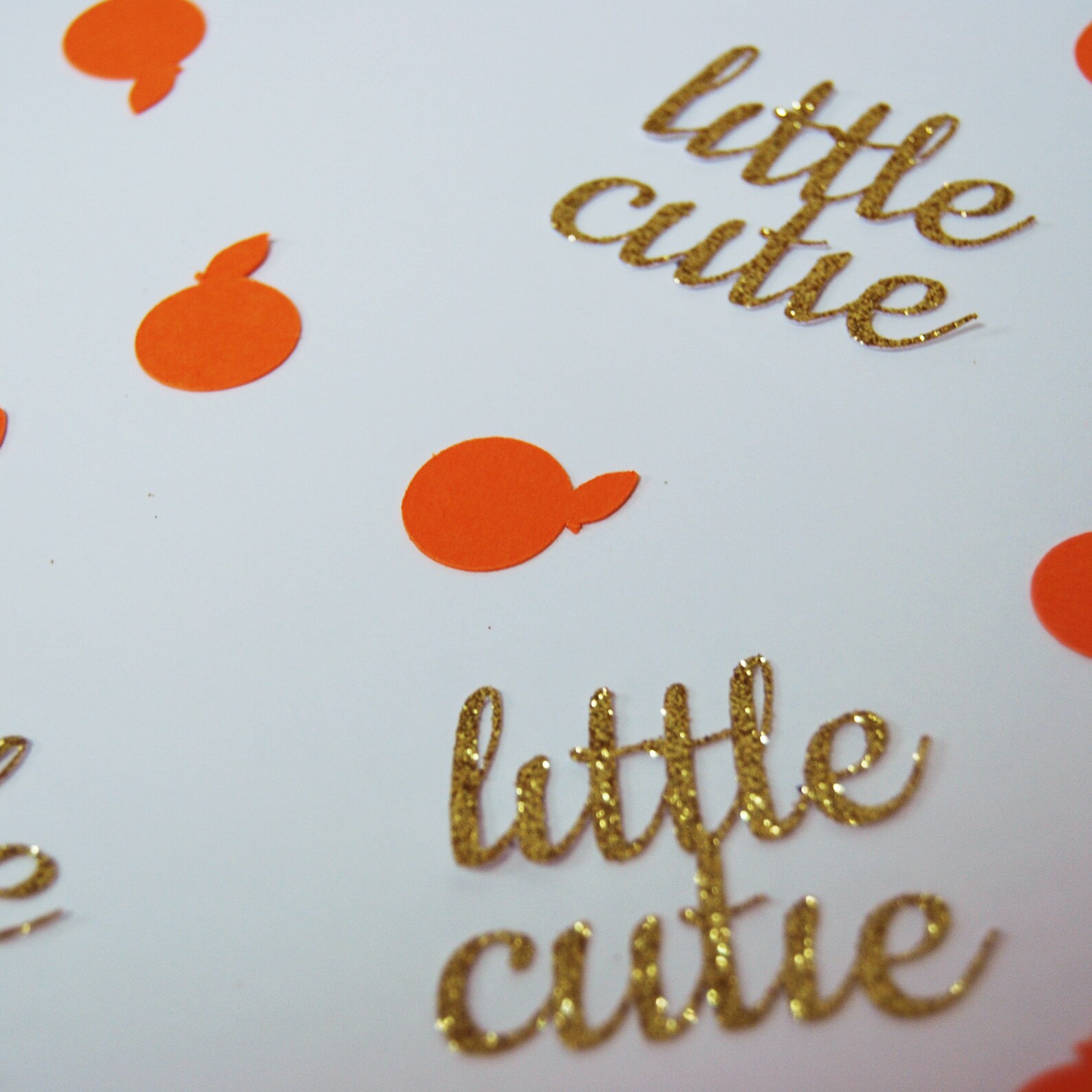 A Little Cutie is on the Way Confetti, Little Cutie Confetti ...