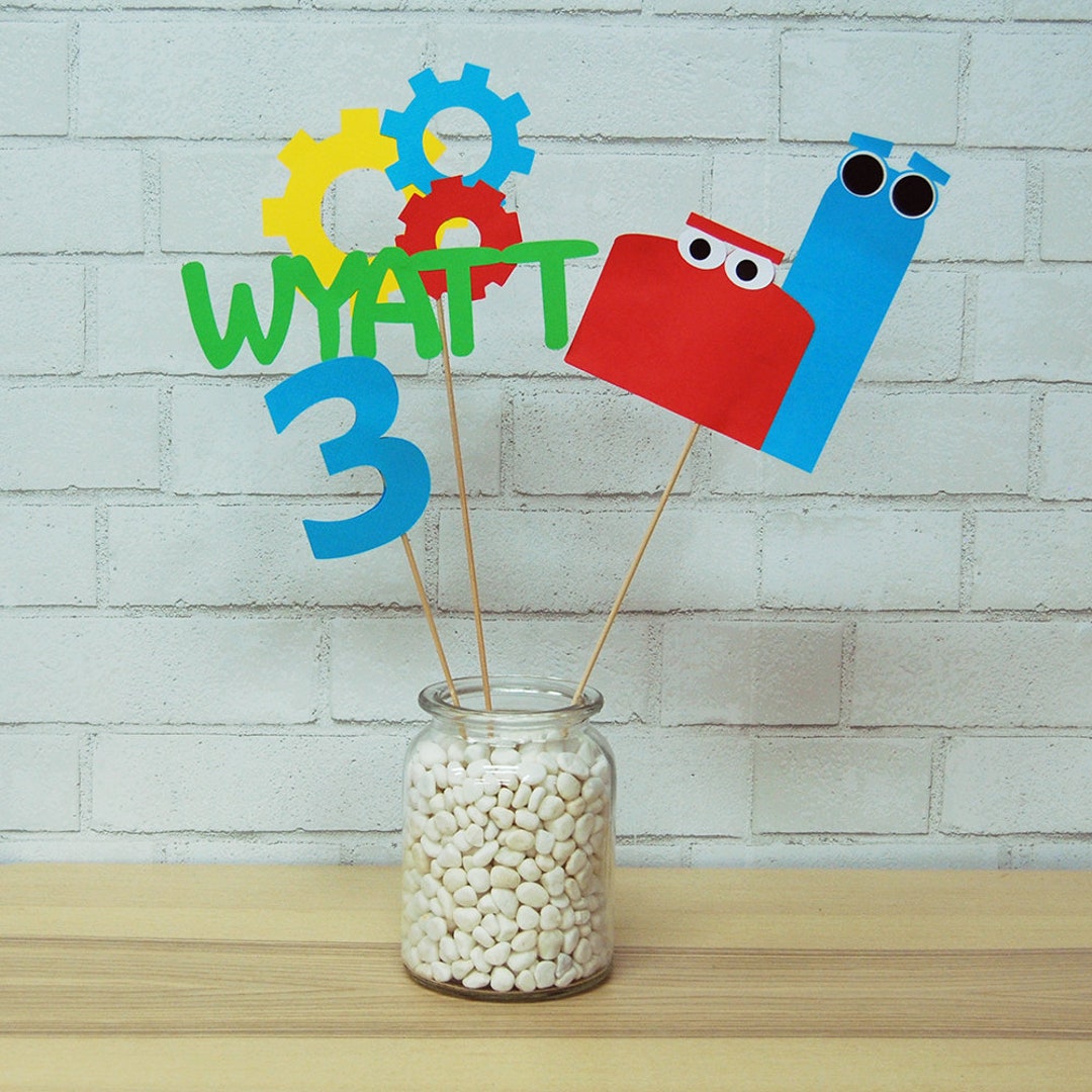 Robot Centerpiece, Robot Birthday Decor, Robot Party Decoration, Robot ...