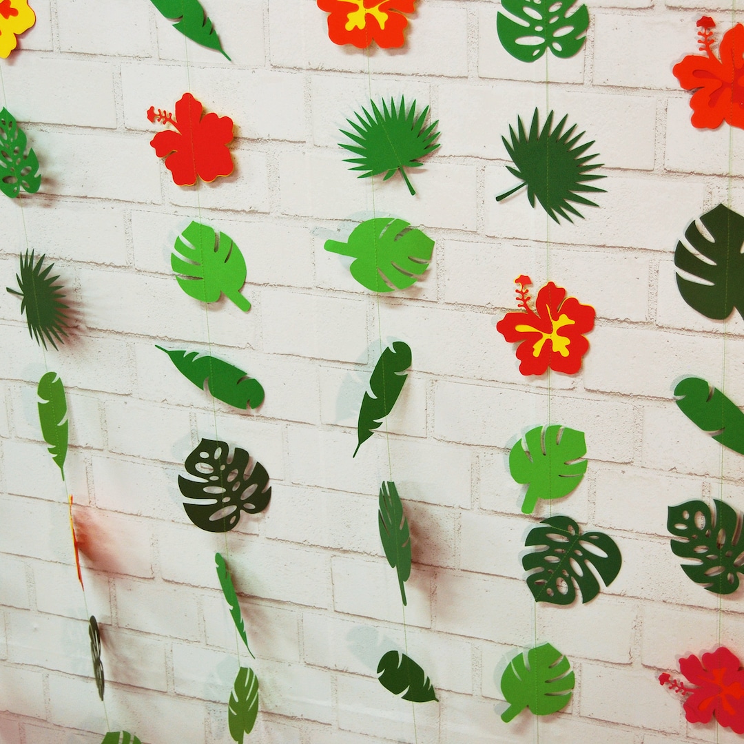 Tropical Garland, Tropical Floral Garland, Hawaiian Garland, Beach ...