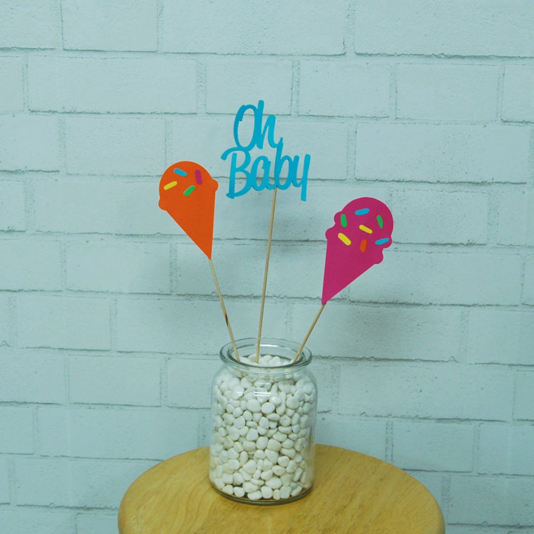 Ice Cream Sprinkle Centerpiece, Sprinkled With Love, Ice Cream Baby ...