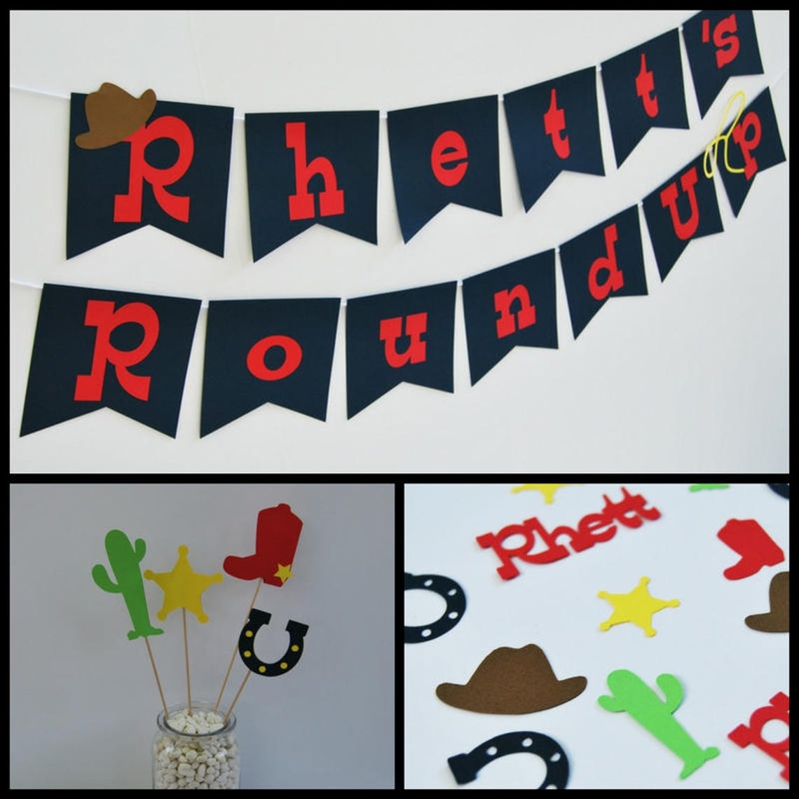 Cowboy Confetti Rodeo Confetti Western Confetti Cowboy | Etsy