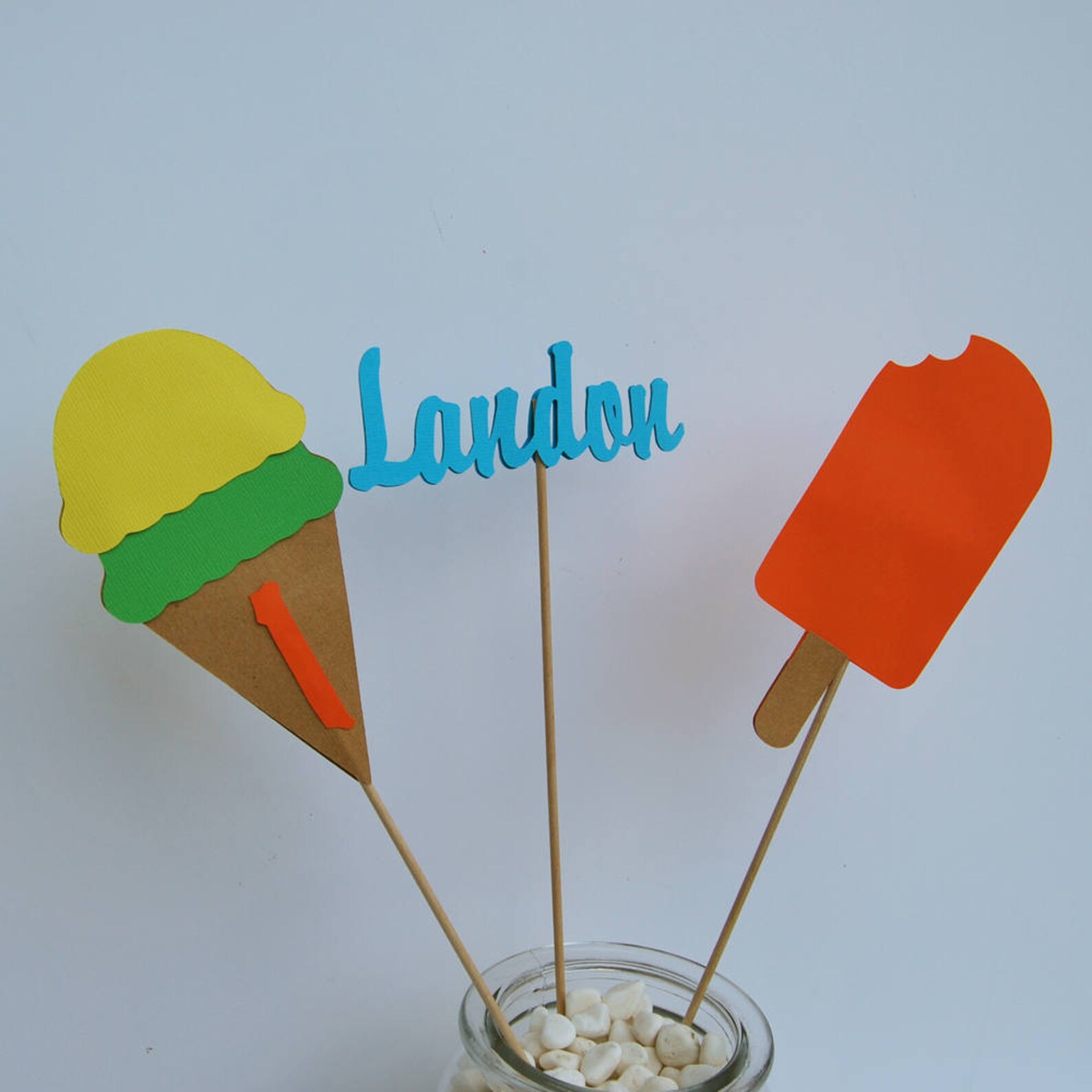 Ice Cream Centerpiece Ice Cream Party Decoration Popsicle - Etsy