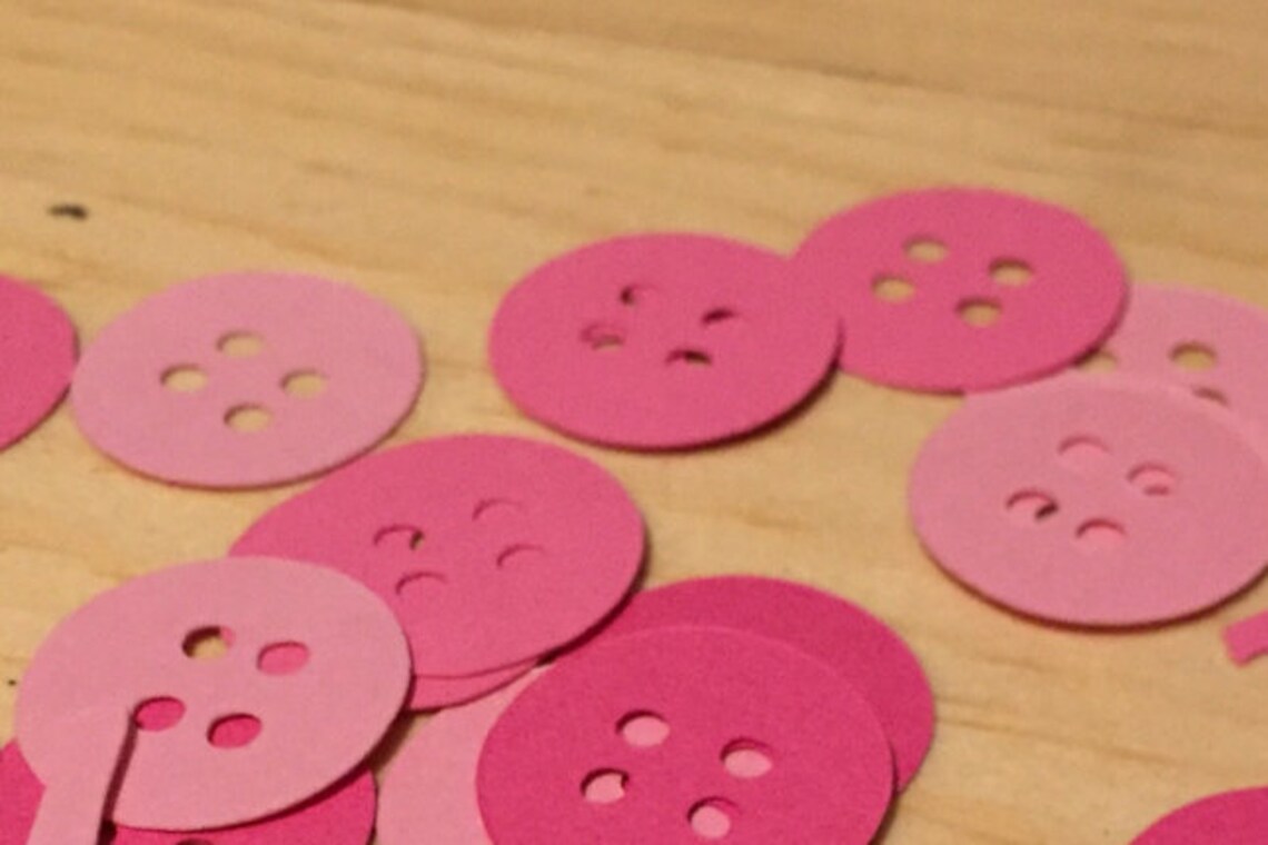 Cute As A Button Confetti Cute As A Button Baby Shower | Etsy