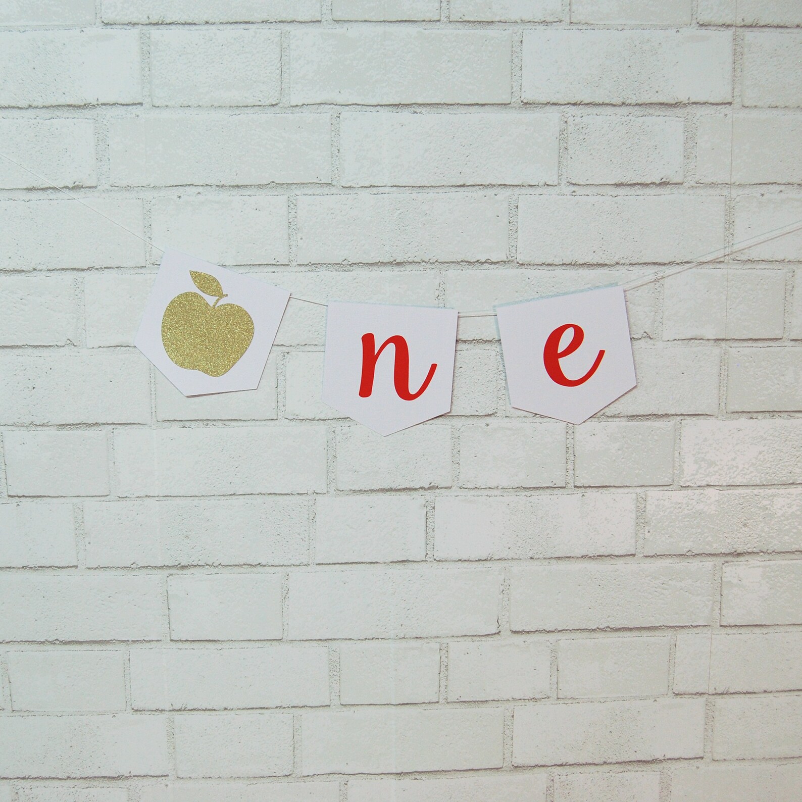 Apple High Chair Banner, Apple ONE Banner, Apple First Birthday, Apple ...